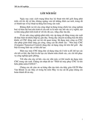 Đồ Án Bách Khoa Thiết Kế Máy Phay CNC Và Tìm Hiểu Phần Mềm Fanuc | PDF