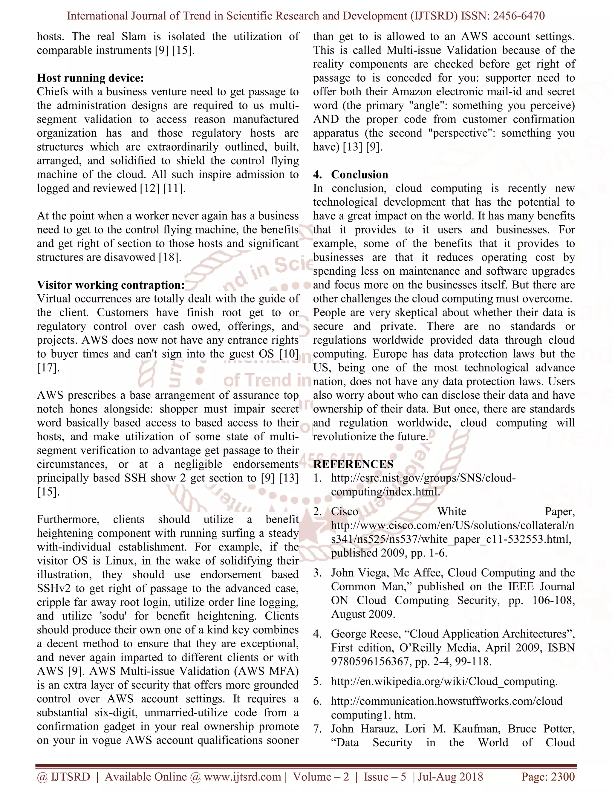 Security Concerns in Cloud Computing | PDF