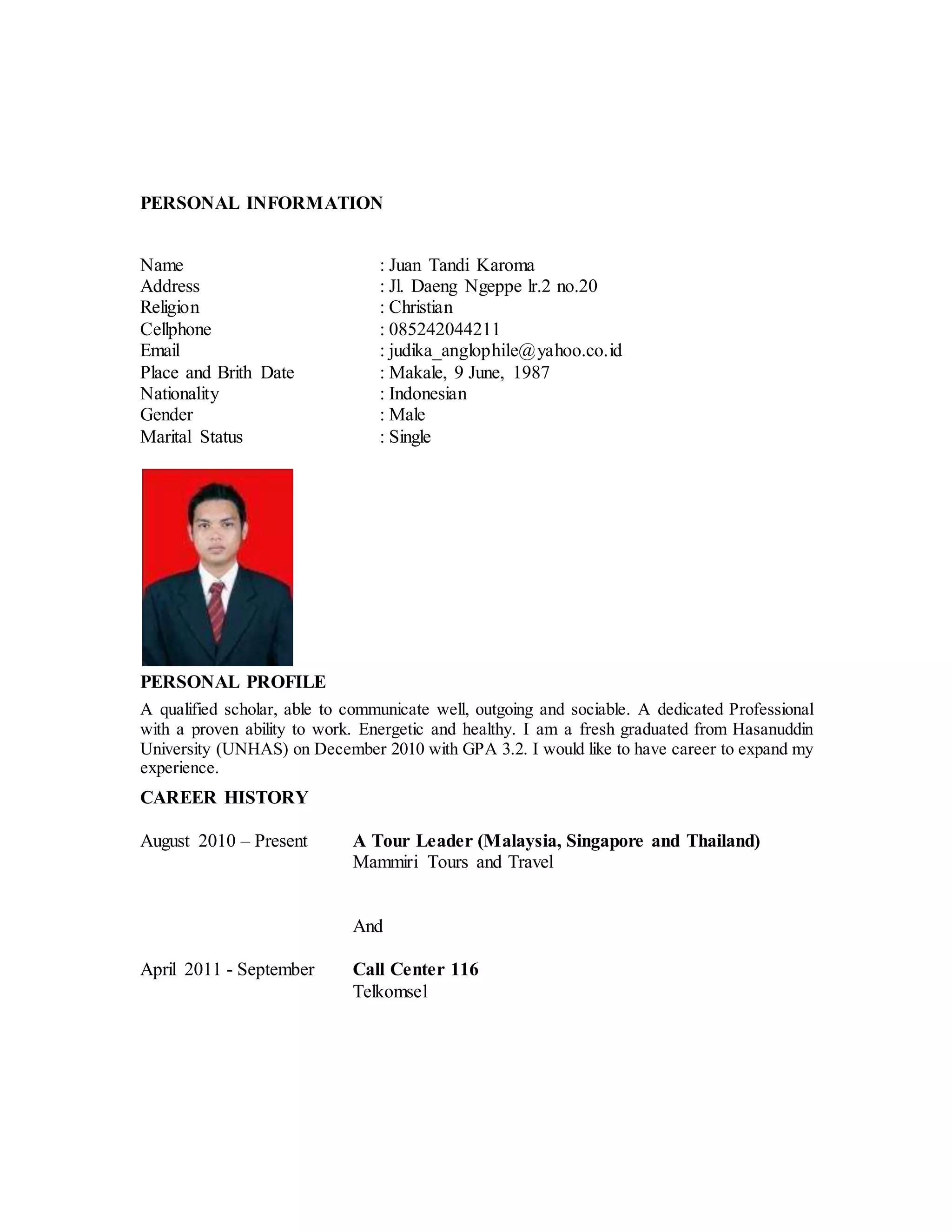 PERSONAL INFORMATION | PDF