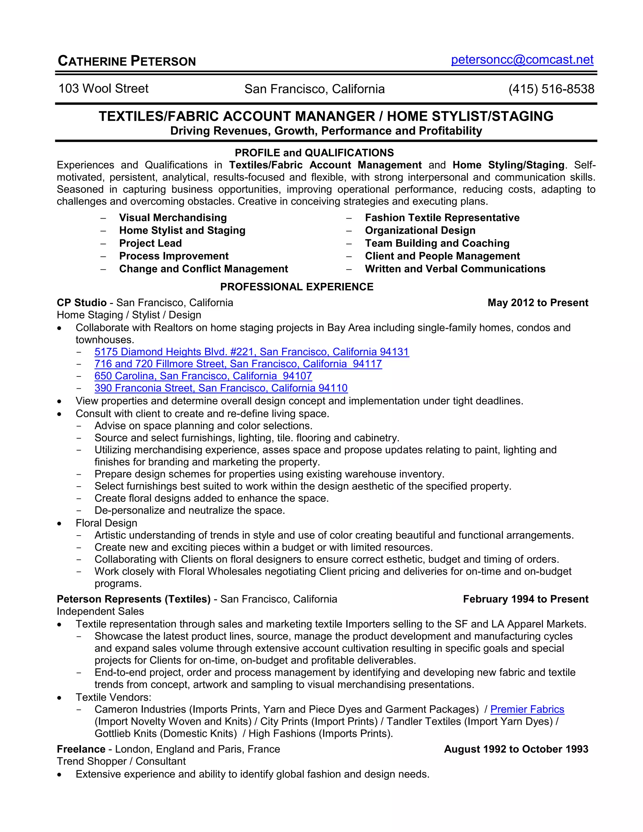 Catherine Peterson_Resume_VFM | PDF