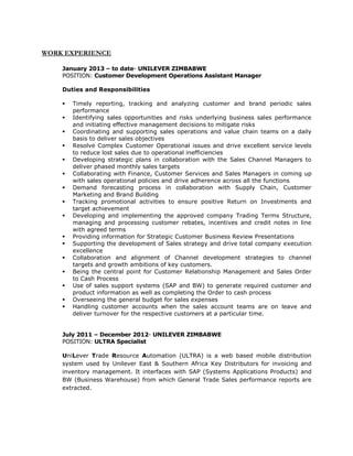 Curriculum Vitae for Makotore Michael | PDF | Sales | Business