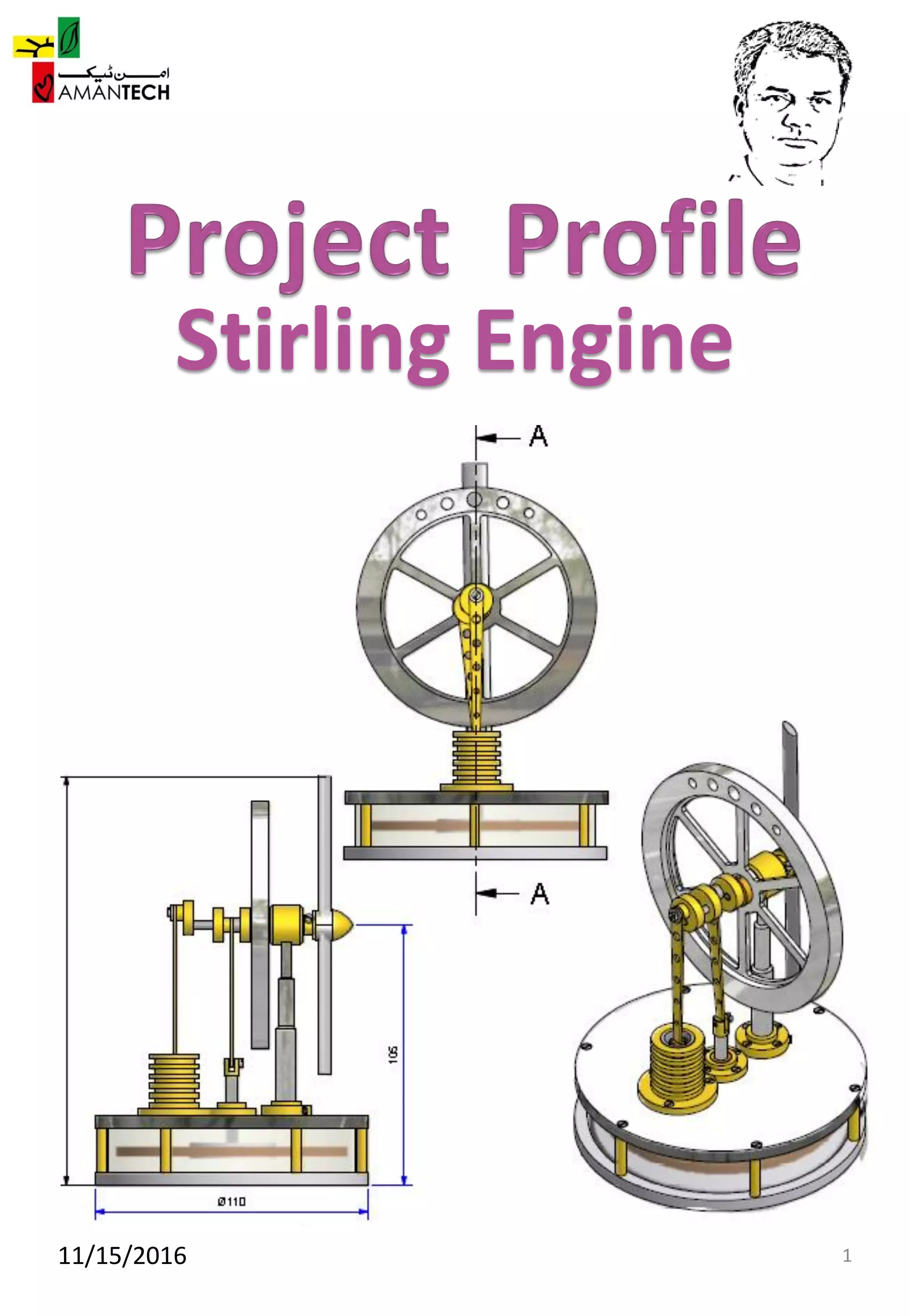 Sirling Engine Project Profile (ME04M-U16) | PDF | Home Improvement ...