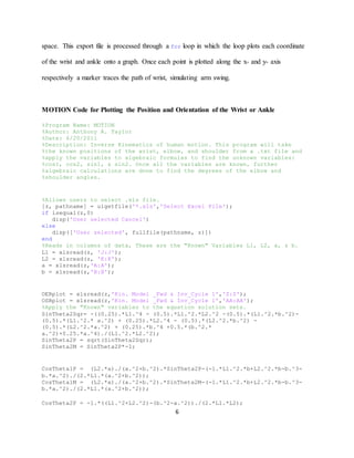 Modeling Motion in Matlab 7.19.11_v4_Taylor_KKedits | DOCX | Operating ...