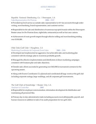 Ashley BridgesRESUME 2015 | PDF