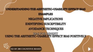 #32 The Hidden Power of Design: How Aesthetic-Usability Effect Shapes ...