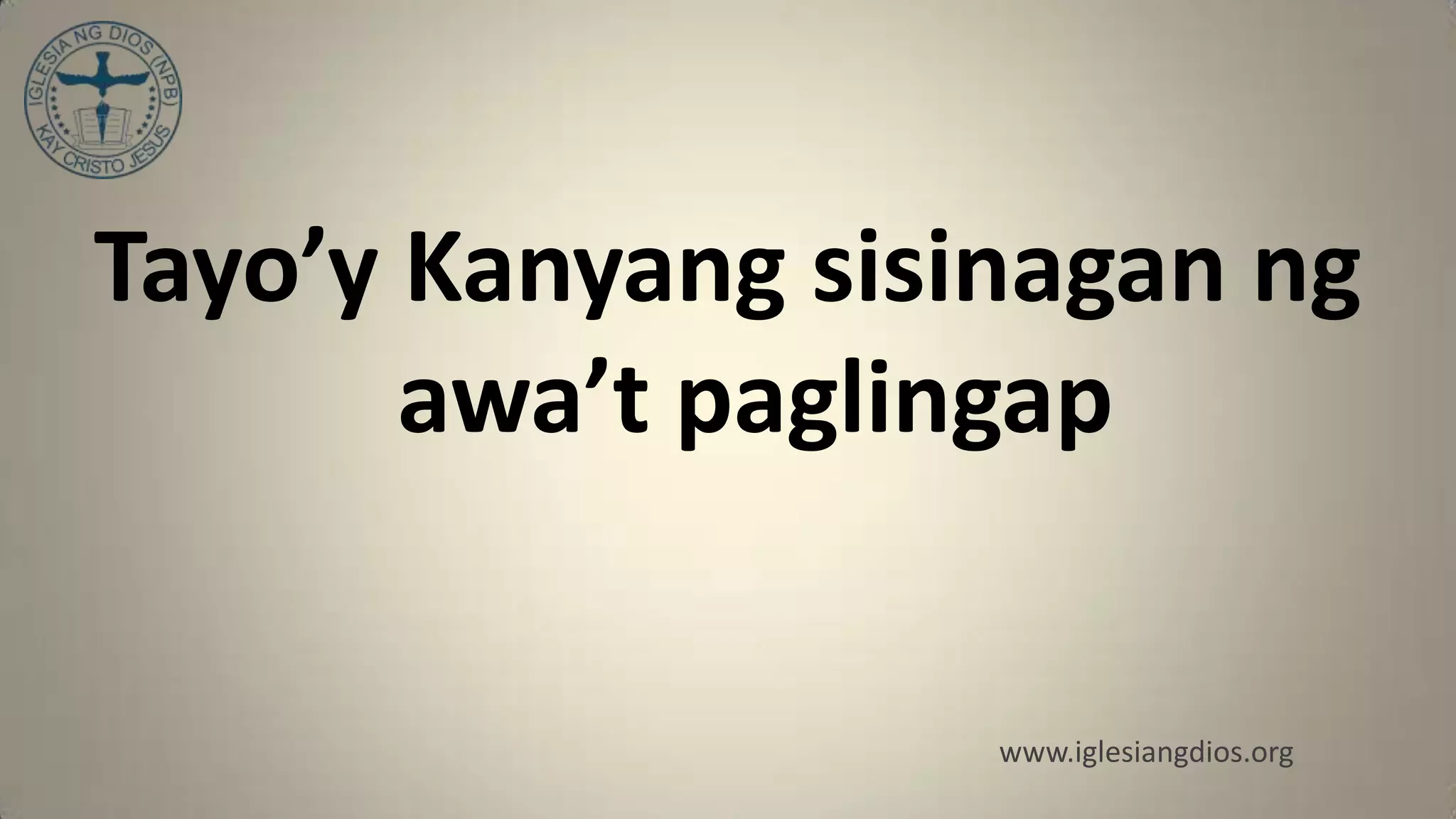 34 ang pag ibig ni jesus | PPSX