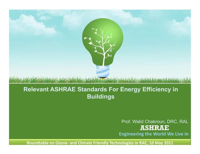 Ashrae standards for energy efficiency in buildings | PDF