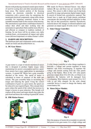 A Smart Solar Powered Automated Scarecrow for Agriculture | PDF
