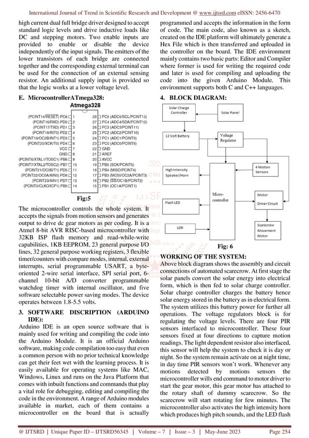 A Smart Solar Powered Automated Scarecrow for Agriculture | PDF