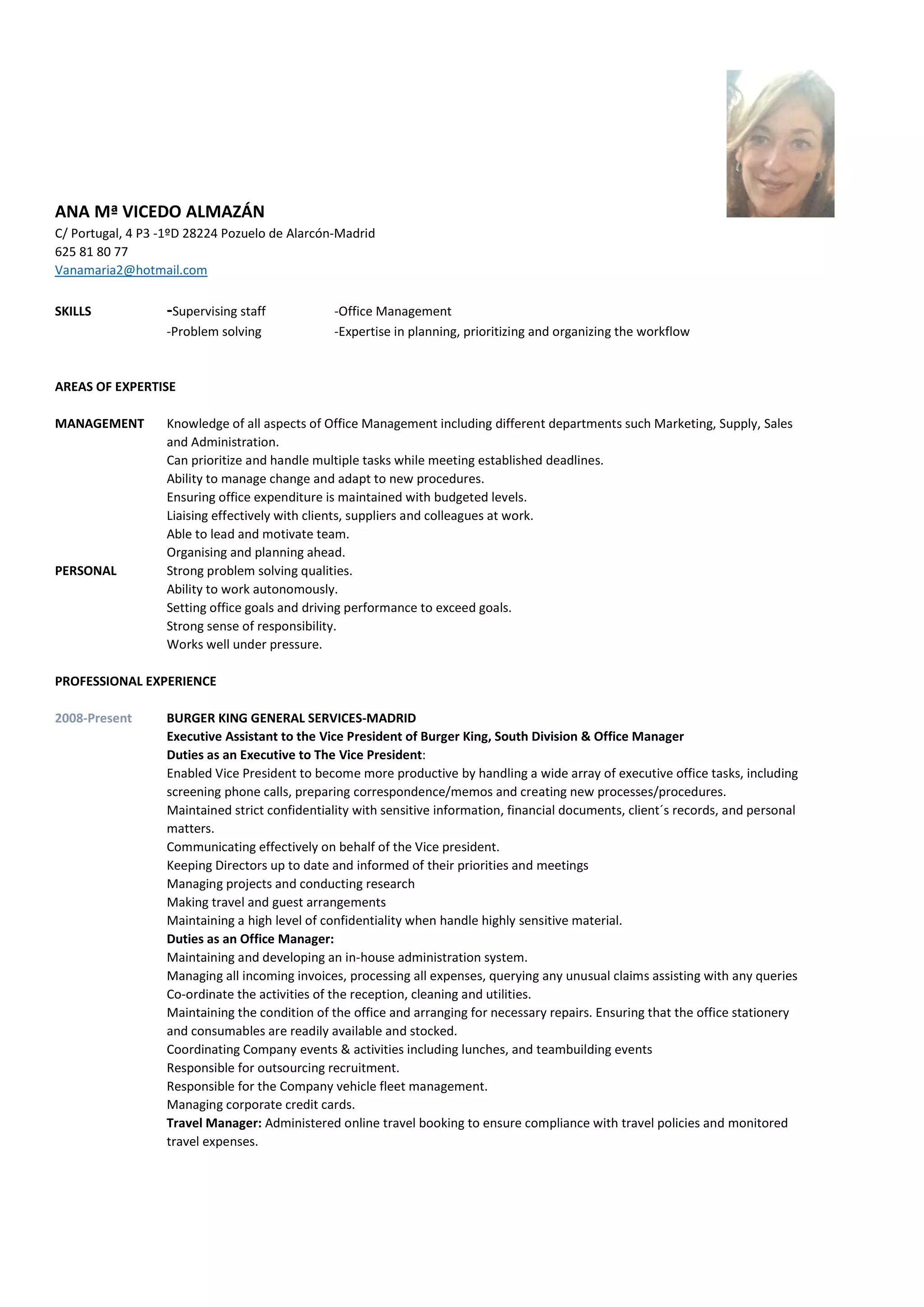 CV English June 2016 | PDF | Air Travel | Travel Type