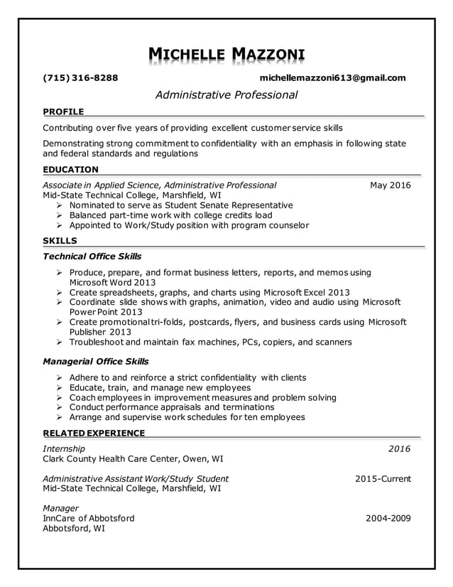 Michelle Resume | PDF