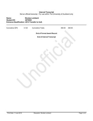 Nicolas Lombard - Transcript | PDF