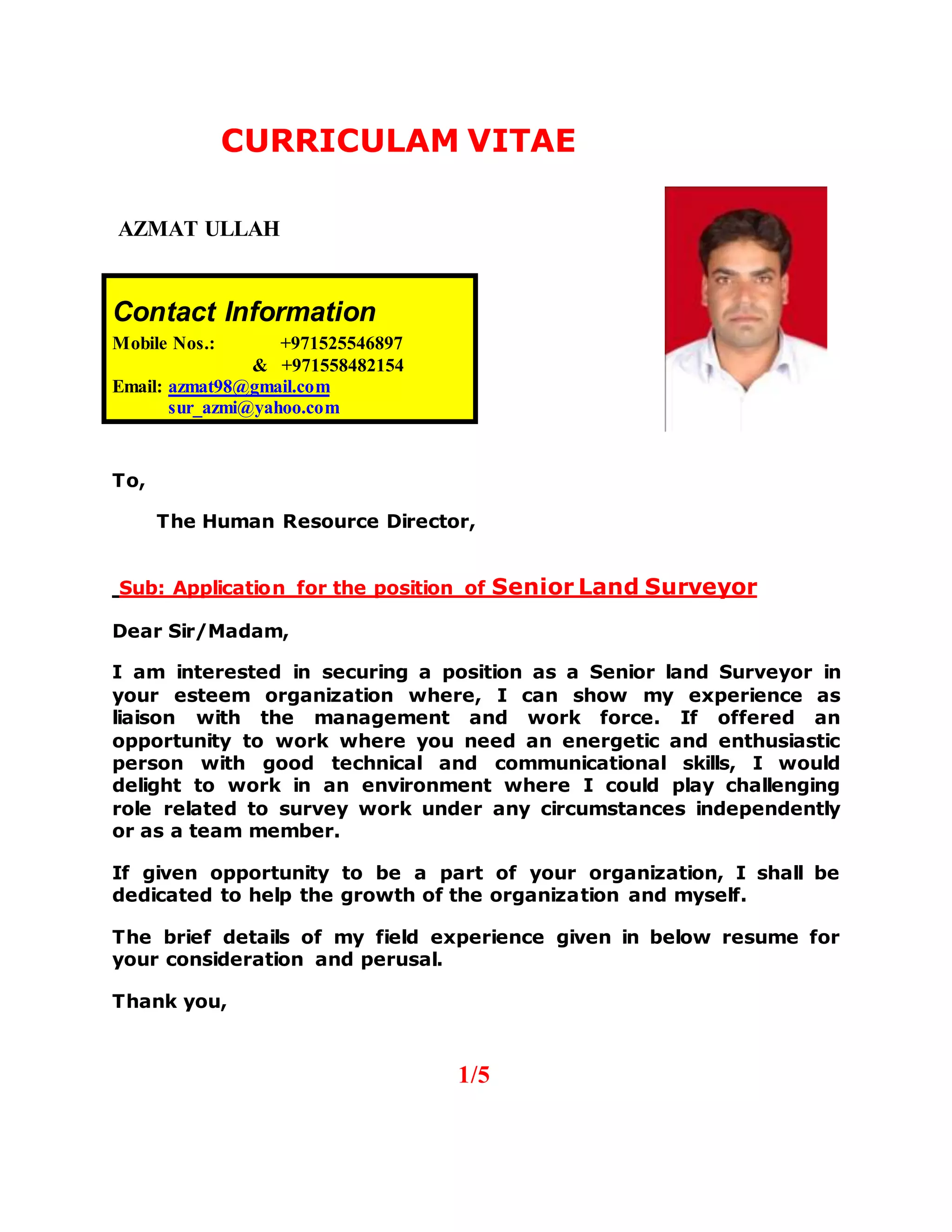 azmat ullah new cv | PDF