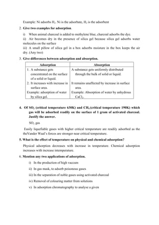 surface chemistry | PDF