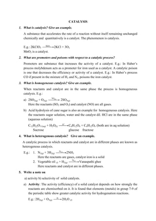 surface chemistry | PDF