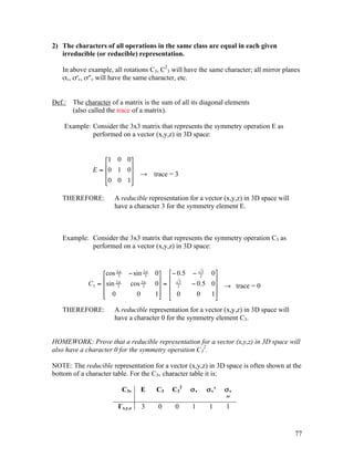 3 4 character tables | PDF