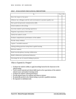 34 clinical preceptor_information | PDF