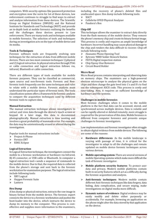 Conceptual Study of Mobile Forensics | PDF