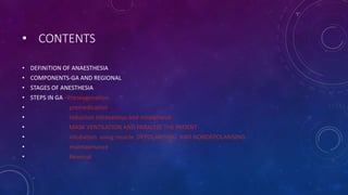 3&4 conduct of general and regional anaesthesia | PPT