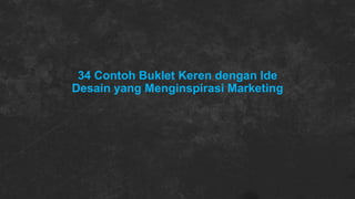 34 Contoh Buklet Keren dengan Ide Desain yang Menginspirasi Marketing ...