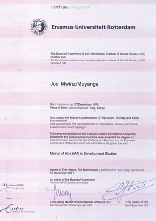 MA certificate | PDF | Education