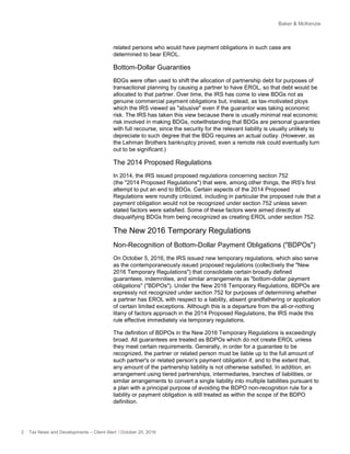 New IRS Regs End Bottom-Dollar Guarantees | PDF
