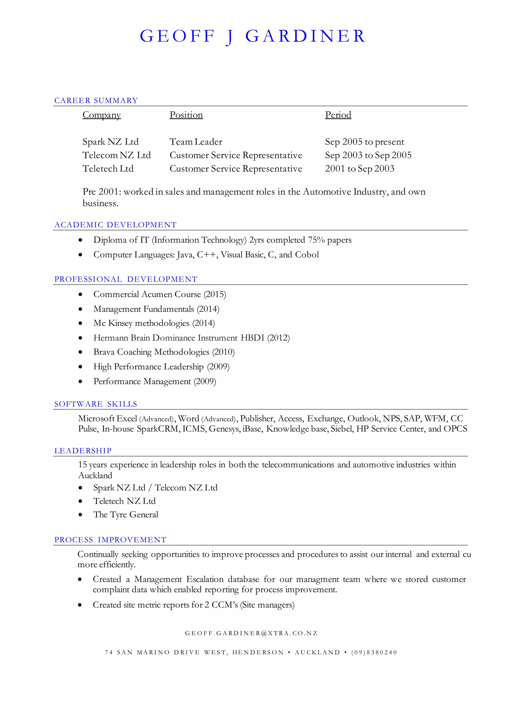 CV - Geoff Gardiner 2016 | DOCX