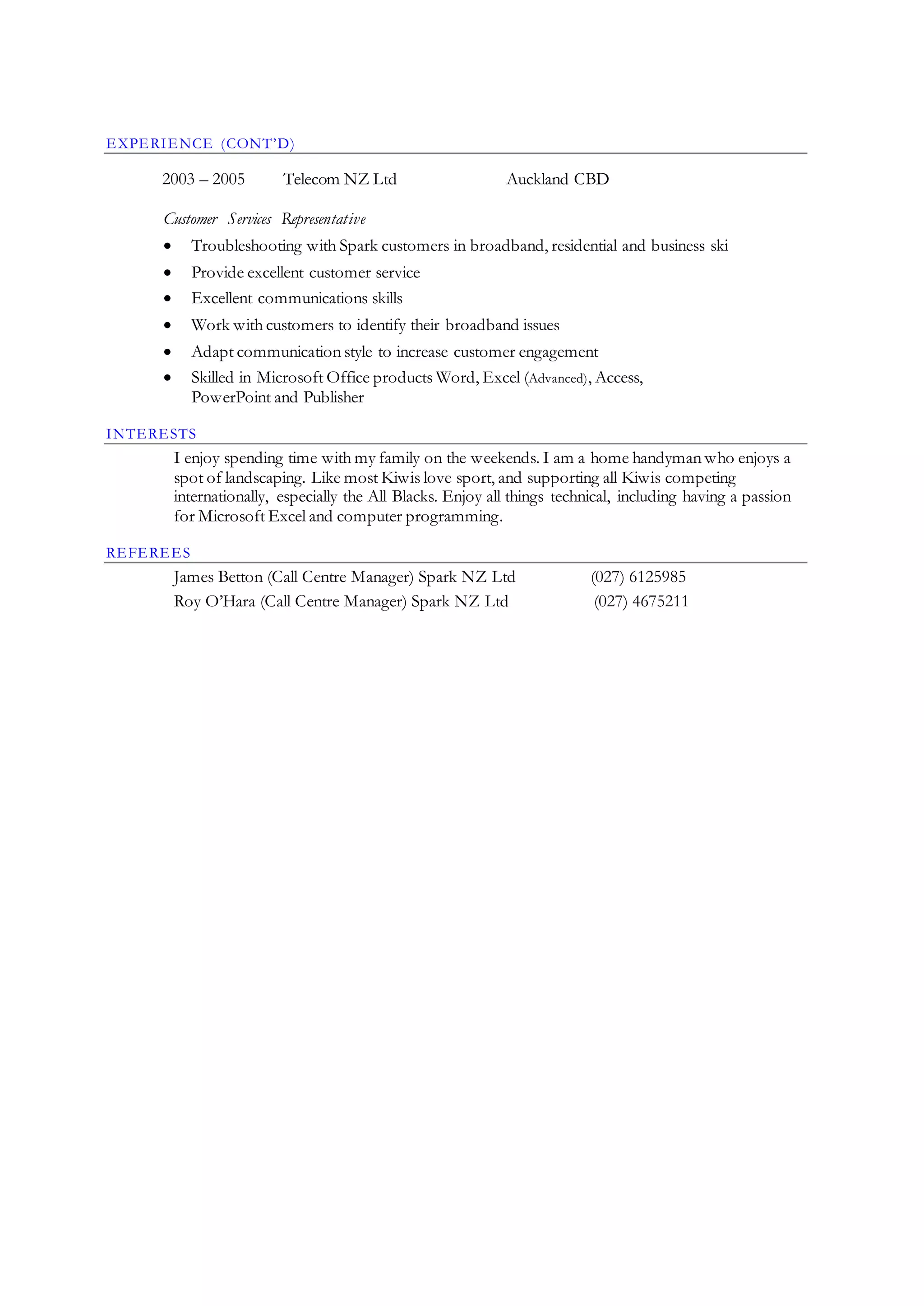 CV - Geoff Gardiner 2016 | DOCX