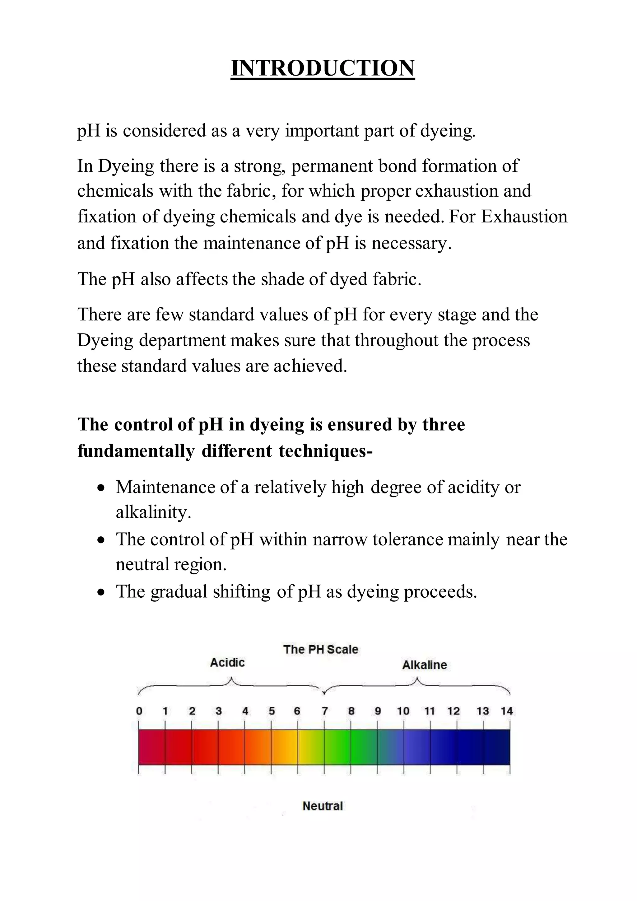 2 INTRODUCTION of pH | DOCX | Chemistry | Science