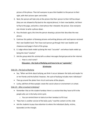 BULLYING Facilitaor Guide | PDF