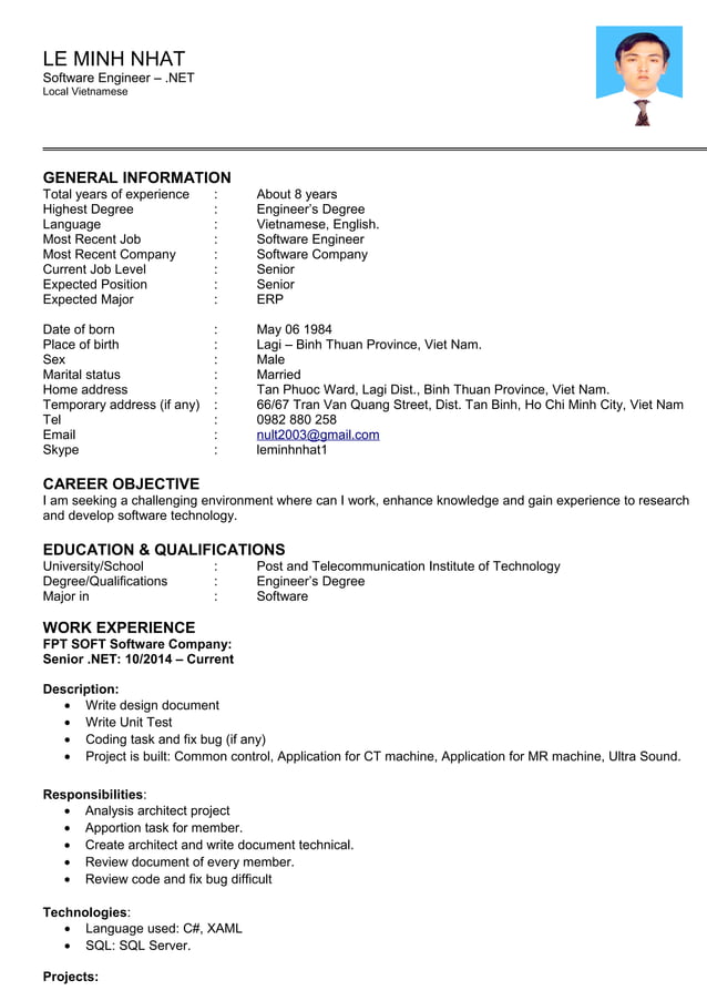 LE MINH NHAT_dotNET | DOC | Web Development | Internet