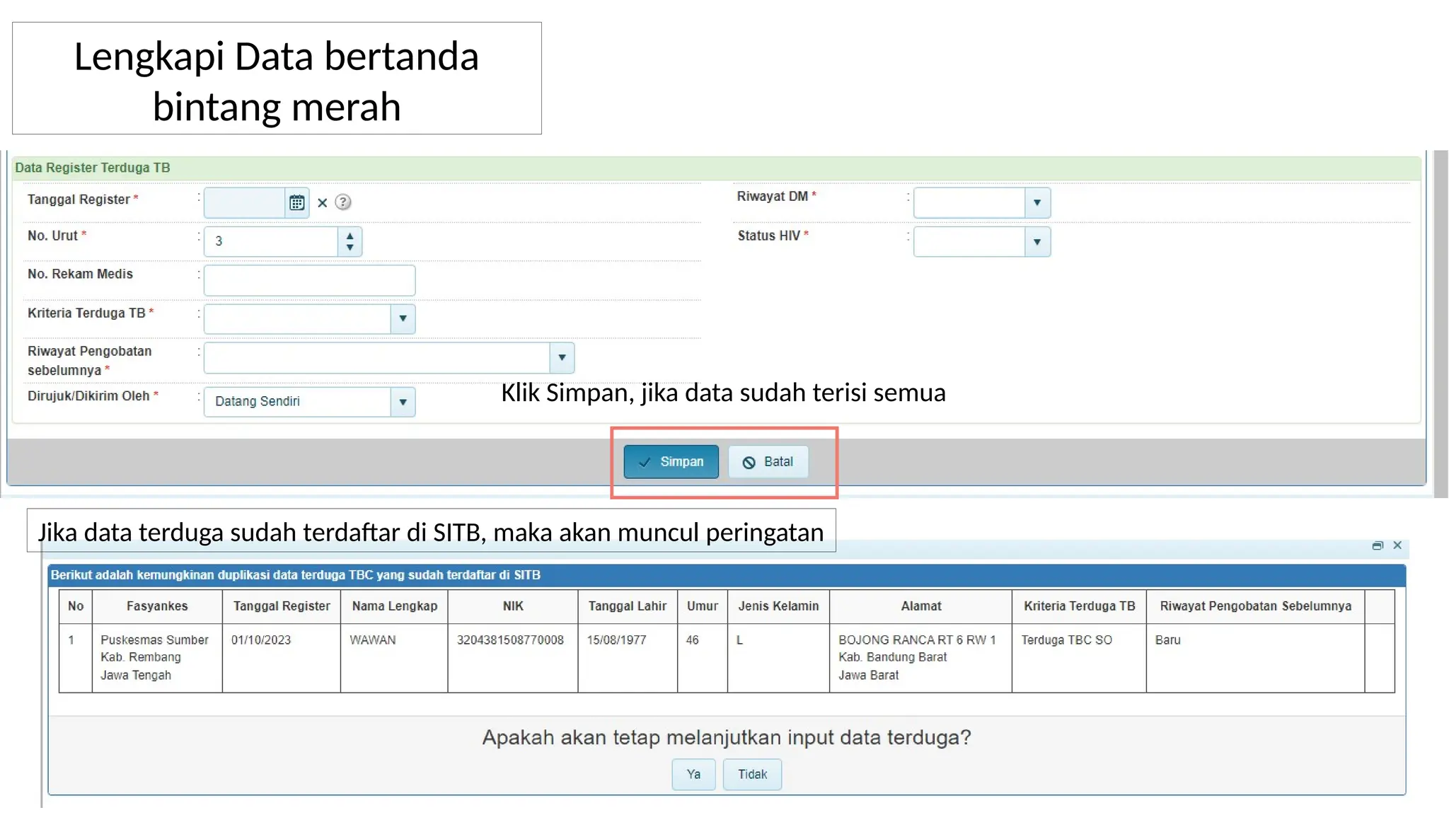Pencatatan Pelaporan TBC di Aplikasi SITB | PPTX