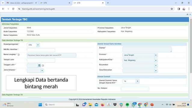 Pencatatan Pelaporan TBC di Aplikasi SITB | PPTX