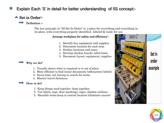 5S Implementation Presentation | PPTX | Indoor Environmental Quality | Home & Garden