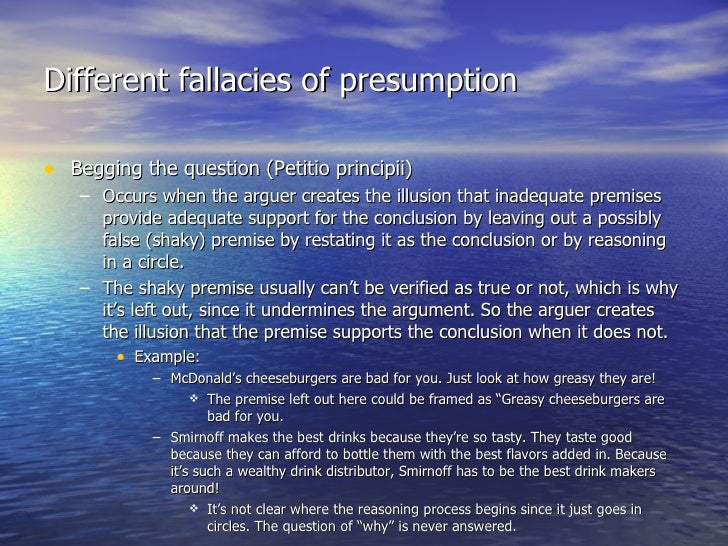 3.4 Fallacies Of Presumption Ambiguity And Grammatical Analogy
