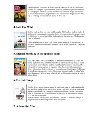 34 filme motivationale care iti vor schimba viata | PDF