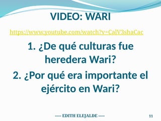 CULTURA WARI 2 - MANIFESTACIONES CULTURALES.pptx