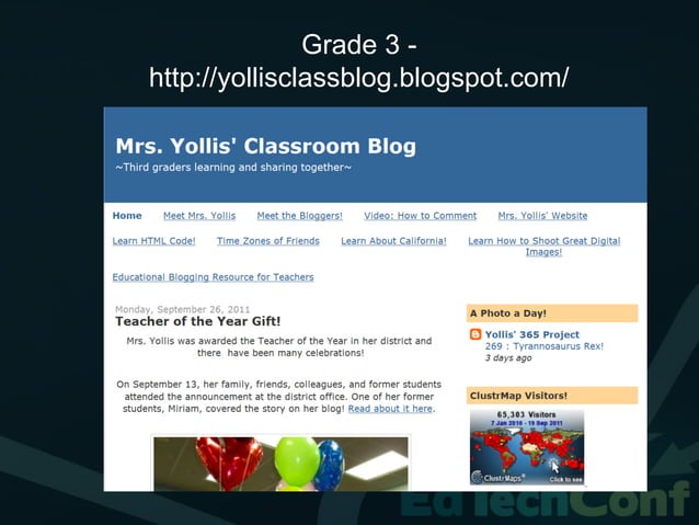 34 ideas for a classroom blog