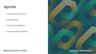 Data Versioning and Reproducible ML with DVC and MLflow | PDF