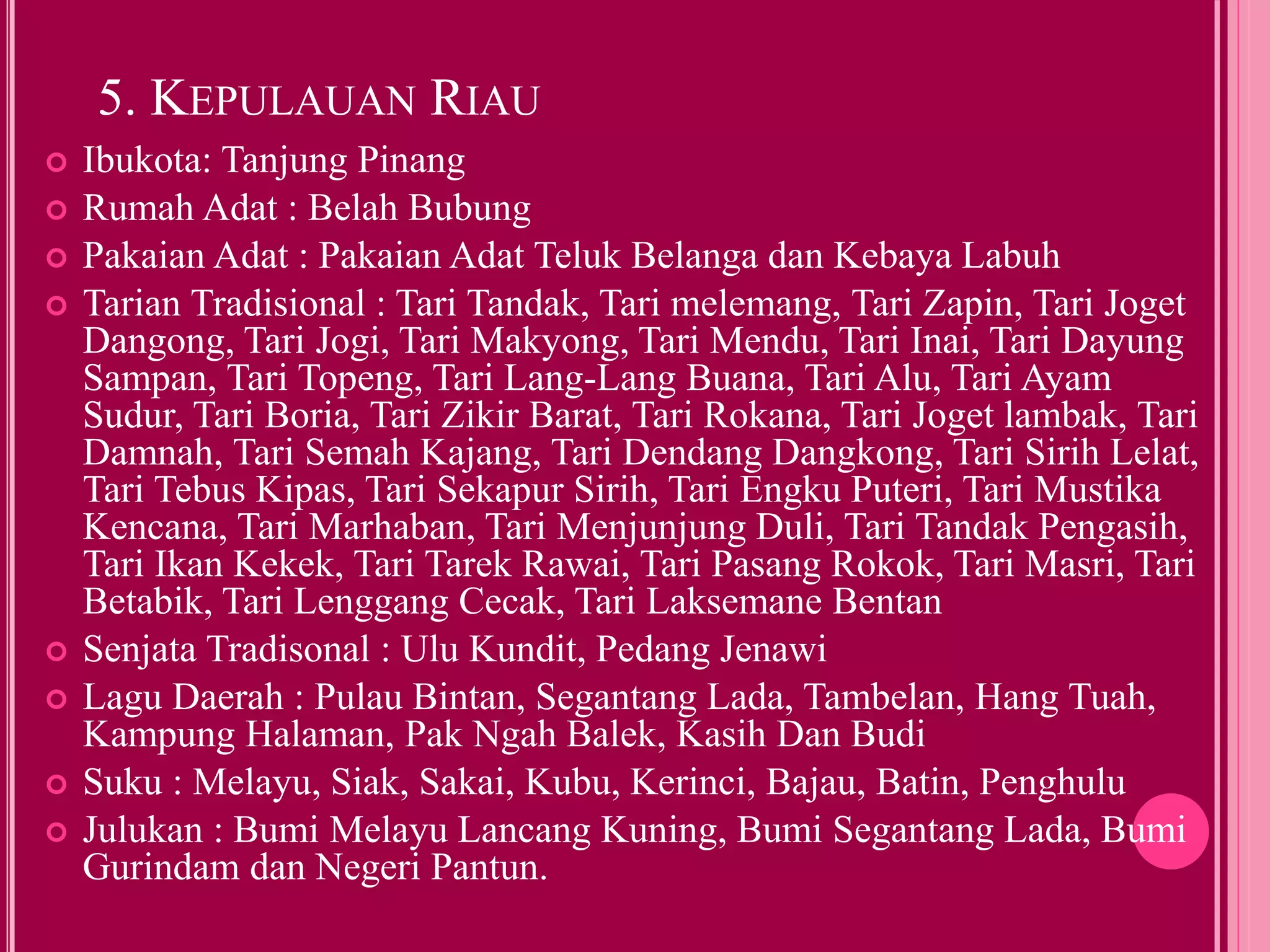 34 provinsi di indonesia | PPTX