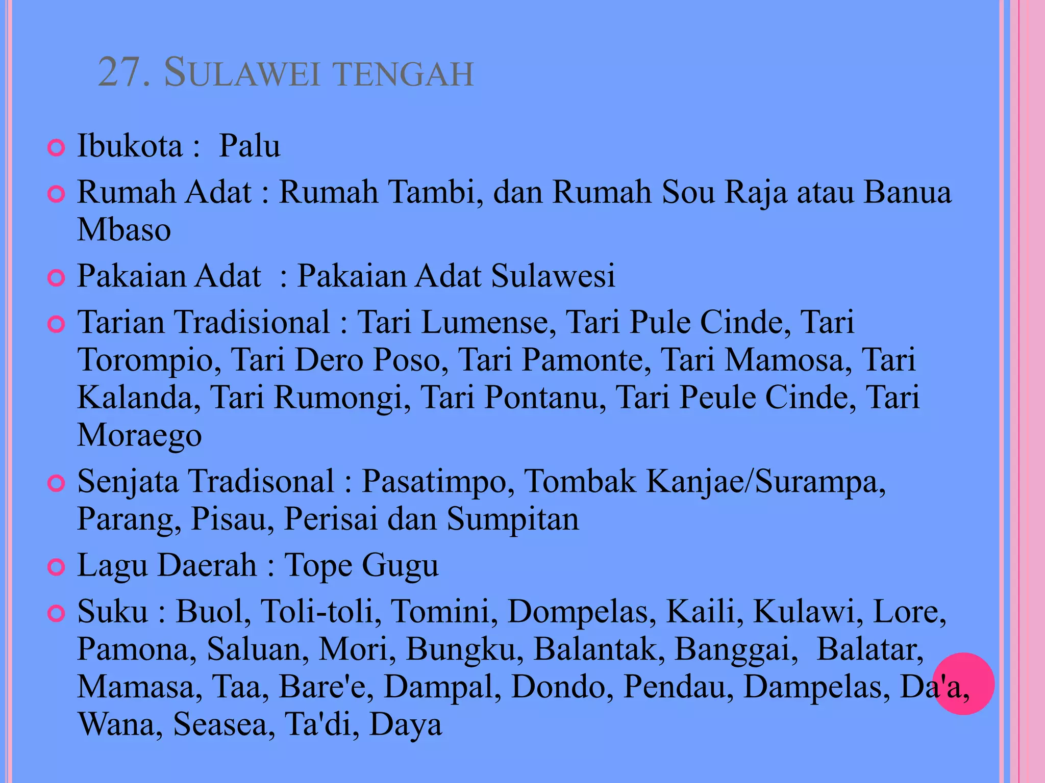 34 provinsi di indonesia | PPTX