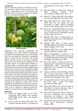 Significance of Floral Diversity of Ethnobotanical Importance in Indian Thar Desert | PDF