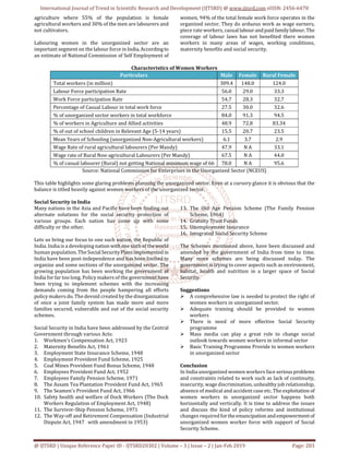 Social Security for Women Workers in Unorganized Sector A Study | PDF
