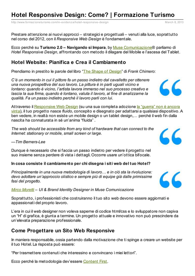 Hotel Responsive Design: Come? | PDF