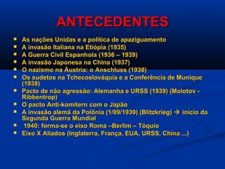 A Segunda Guerra Mundial | PPT