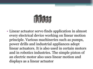 Linear Actuator Servo for Higher Speed and Force | PPT