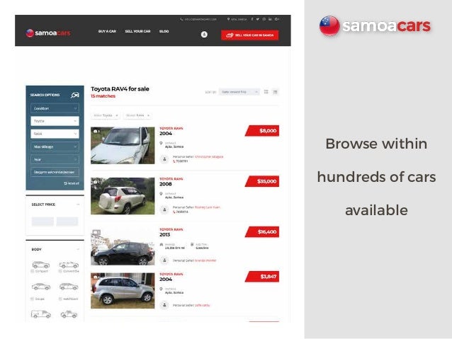 Buy & sell new and second hand used cars in Samoa - Samoacars.com