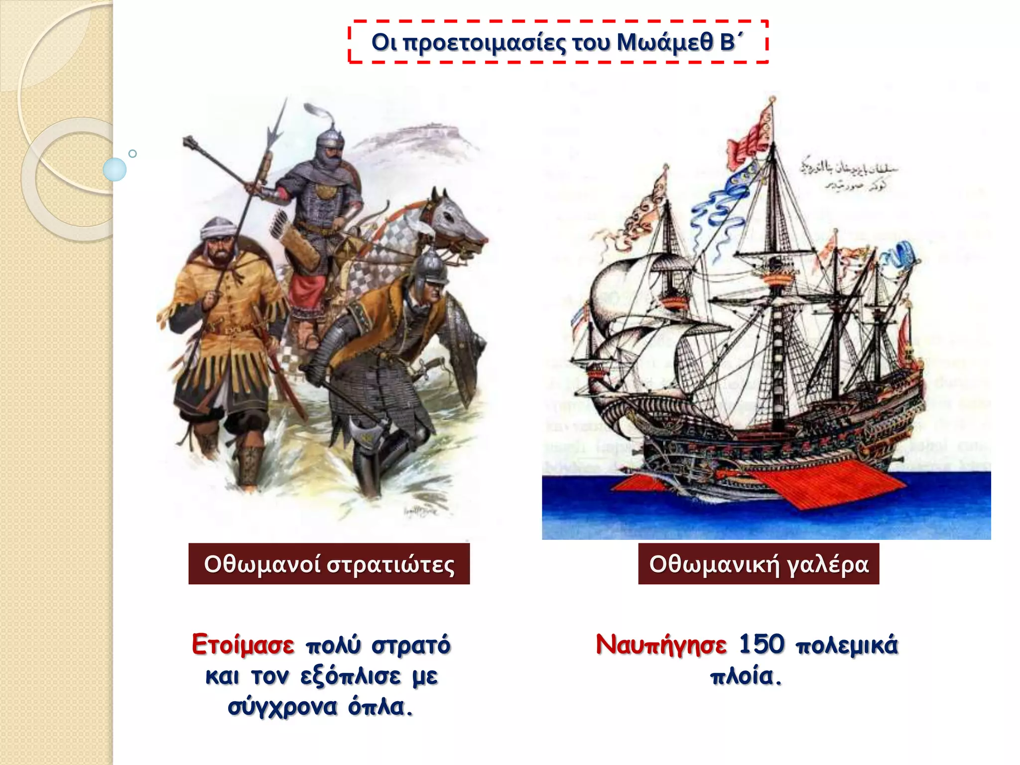 35. Οι Τούρκοι πολιορκούν την Κωνσταντινούπολη (Ε΄) | PPTX