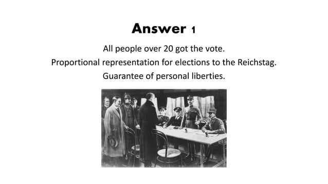 REVISION IGCSE CAMBRIDGE HISTORY: WEIMAR REPUBLIC | PPT