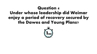 REVISION IGCSE CAMBRIDGE HISTORY: WEIMAR REPUBLIC | PPT